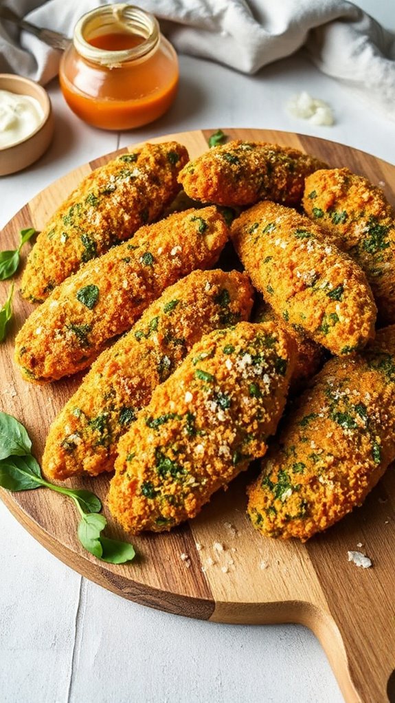 11 Air-Fryer Chicken Tenders With Sneaky Veggie Coating for School Snacks