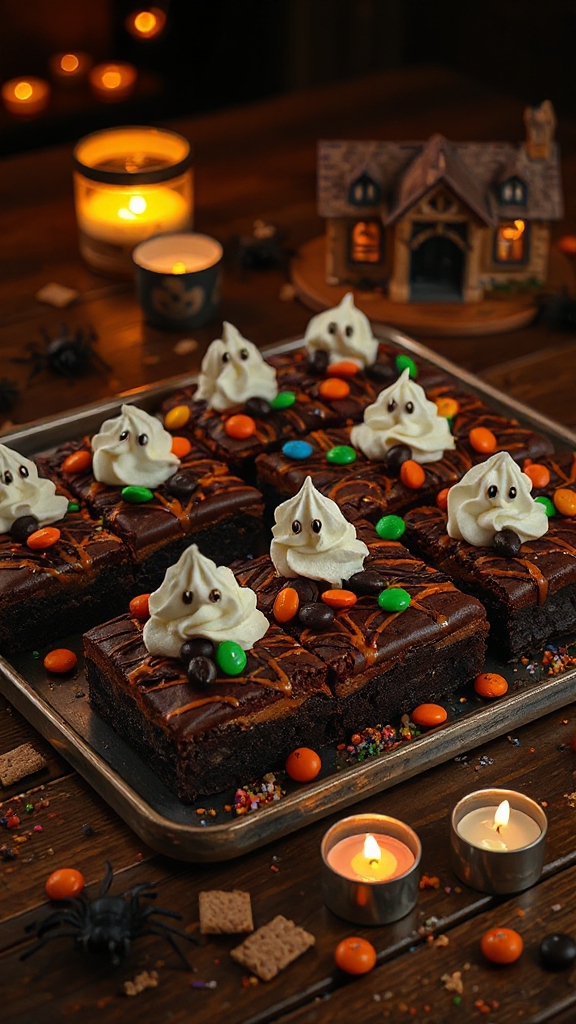15 Brownie-Bar Halloween Ideas With Bold Toppings