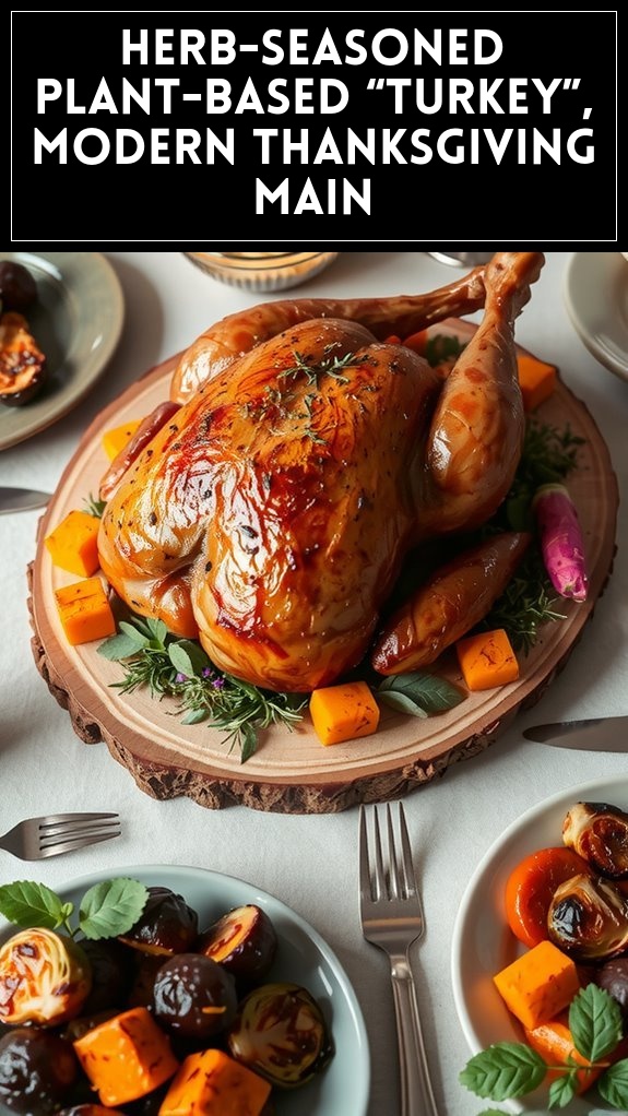 Herb-Seasoned Plant-Based “Turkey”, Modern Thanksgiving Main