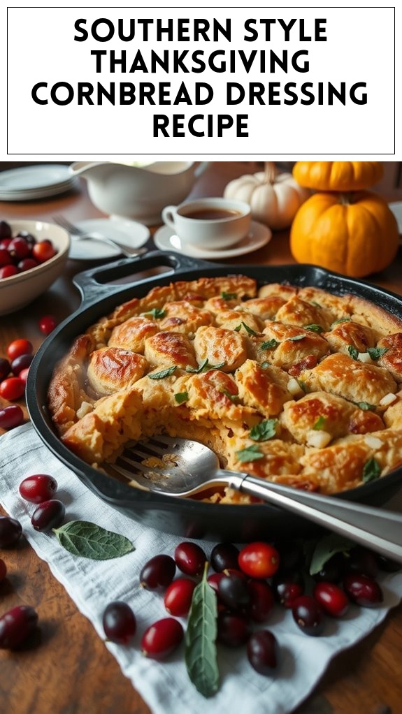 Southern Style Thanksgiving Cornbread Dressing Recipe