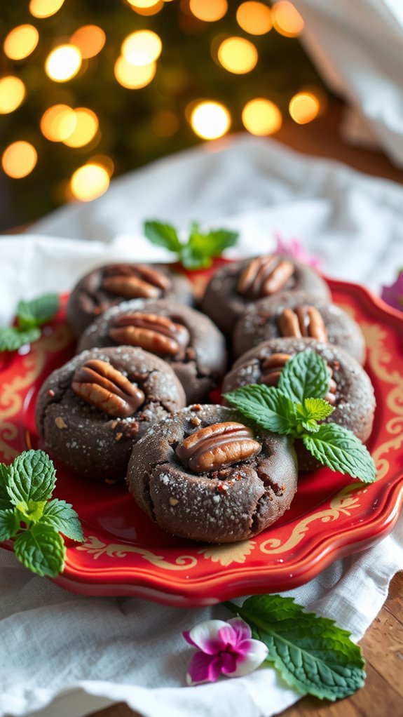 Chocolate Pecan Christmas Cookies Everyone Craves