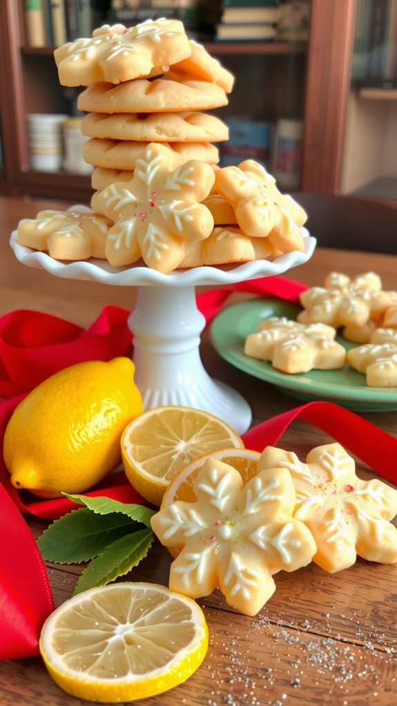 Lemon Sugar Christmas Cookies With Icing