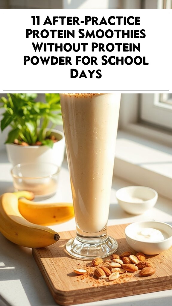 11 After-Practice Protein Smoothies Without Protein Powder for School Days