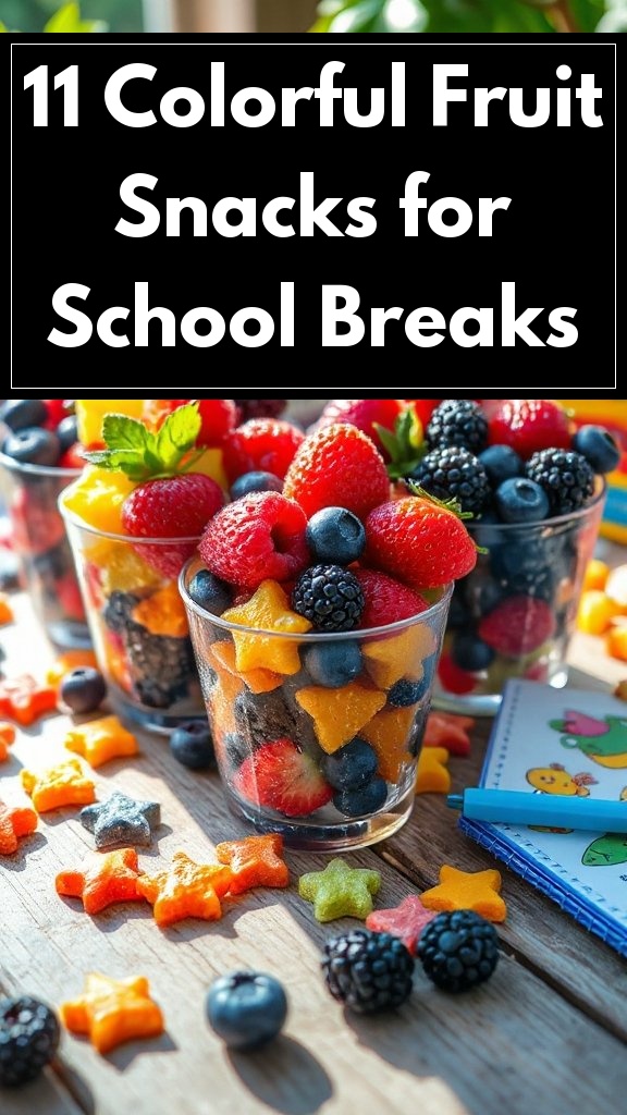 11 Colorful Fruit Snacks for School Breaks