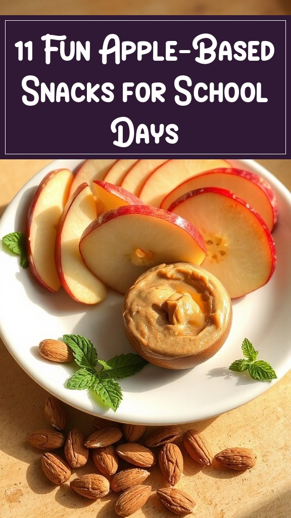 11 Fun Apple-Based Snacks for School Days