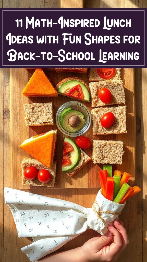 11 Math-Inspired Lunch Ideas with Fun Shapes for Back-to-School Learning